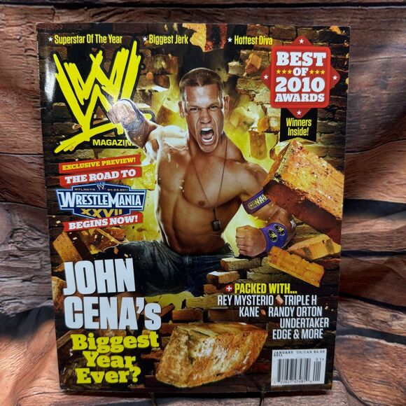WWE | Other | Wwe Magazine January 21 01 John Cena Wrestlemania Randy ...